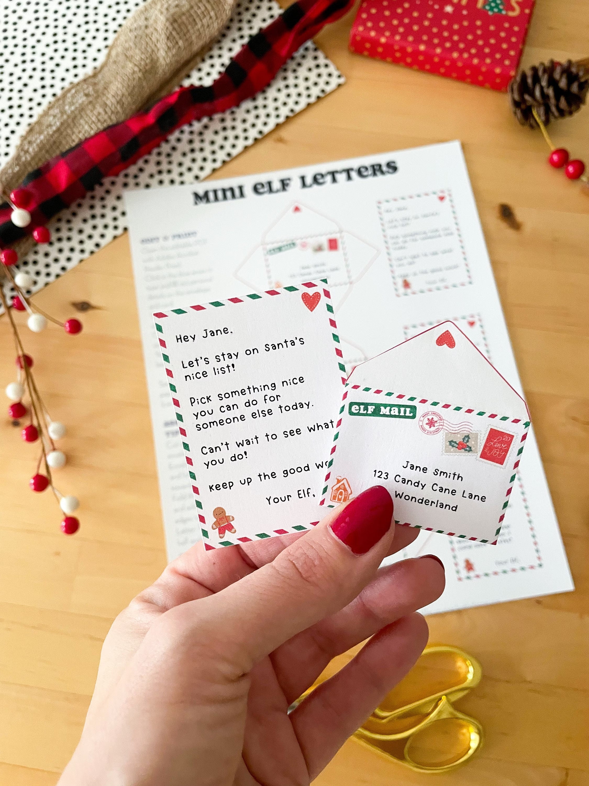 Editable Printable Mini Elf Letter With Envelope Customizable - Etsy ...