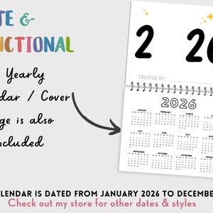 Handprint Calendar 2026 Landscape, Printable Handprint Craft Bundle ...