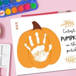 Fall Handprint Art, Halloween Handprint Printable Template, Cutest ...