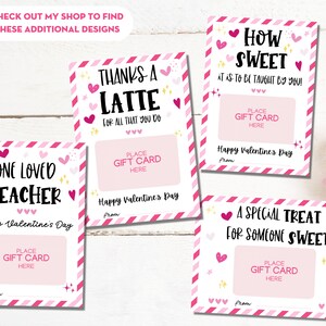 Printable Teacher Valentine Gift Card Holder, One Loved Teacher ...