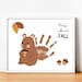 Squirrel Handprint Printable Template, Fall Handprint Art, Fall ...
