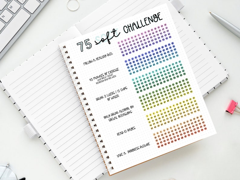 Printable 75 Soft Challenge Tracker, Editable PDF Instant Download ...