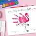 Flamingo Handprint Printable Template, Cute Summer Handprint Art ...