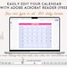 Printable EDITABLE Monthly School Calendar 2025-2026 Template, Academic ...