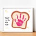 New Year Handprint Art, Toast Handprint Printable Template, Preschool ...