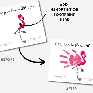 Flamingo Handprint Printable Template, Cute Summer Handprint Art ...