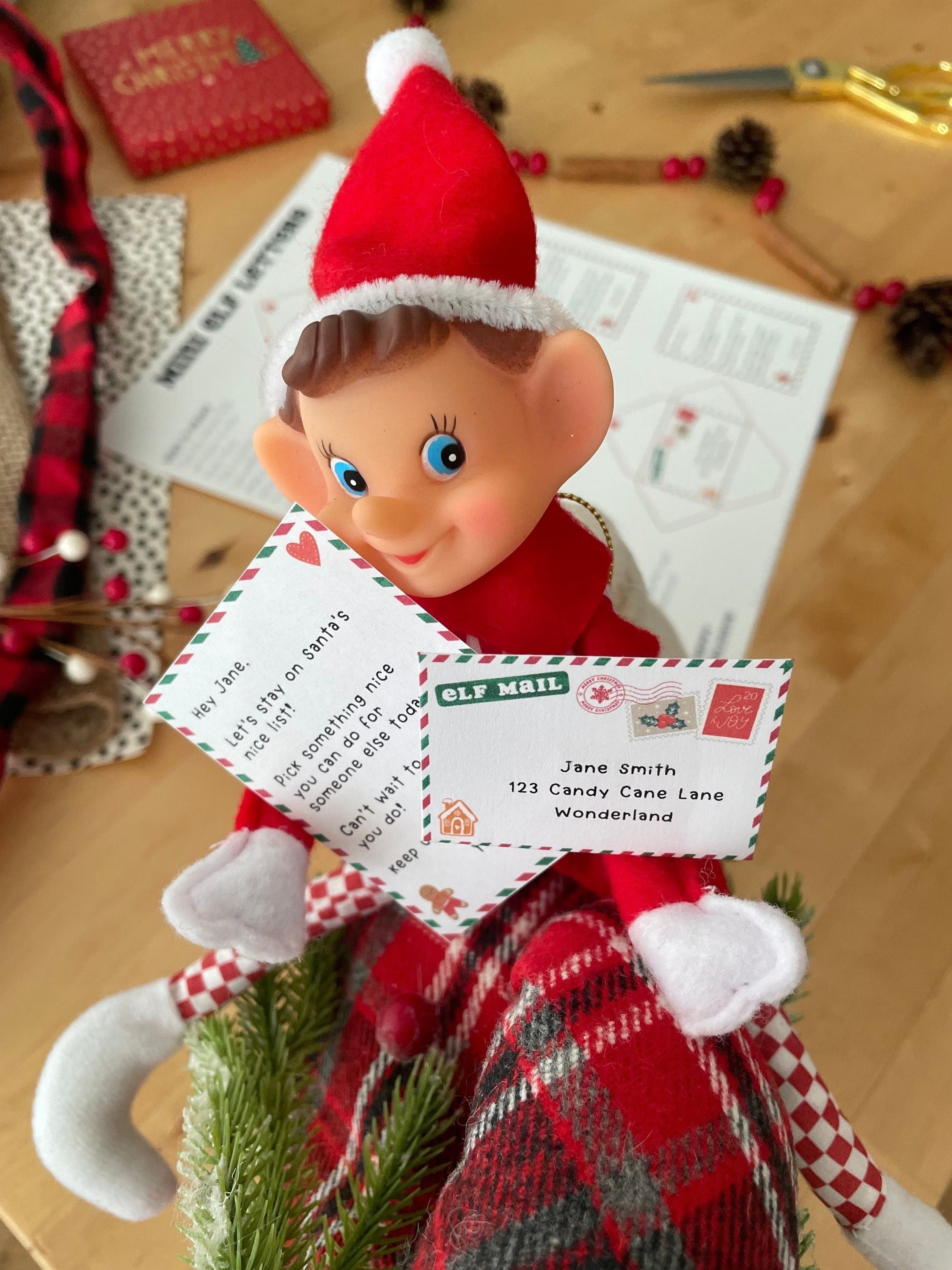 Editable Printable Mini Elf Letter With Envelope Customizable - Etsy ...