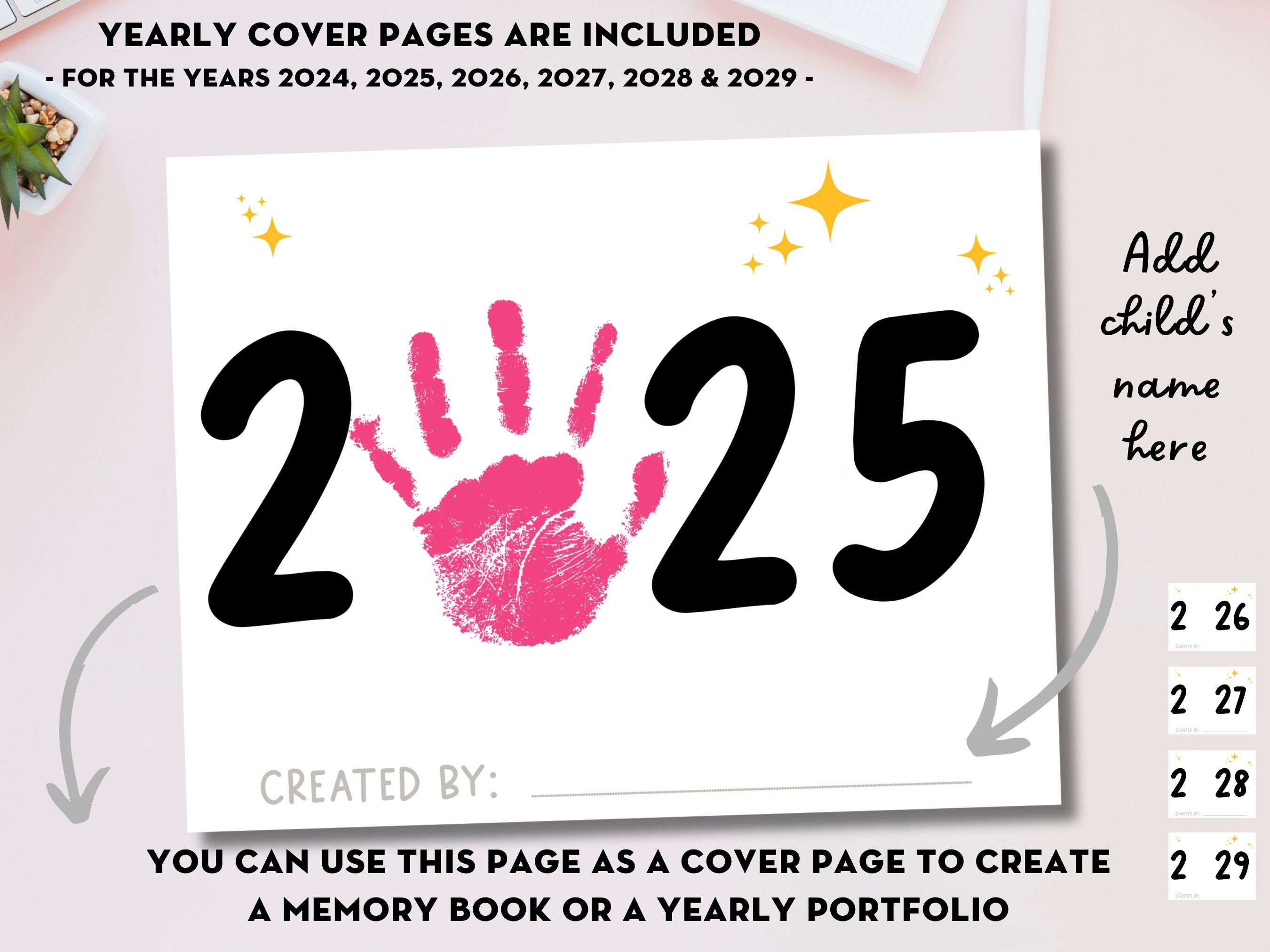 Holidays and Seasonal Handprint Art Bundle, Printable Handprint Memory ...