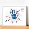 Kids Fourth of July Handprint Craft Printable Activity Independence Day ...