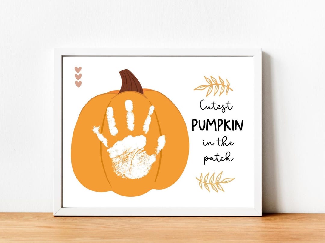 Fall Handprint Art, Halloween Handprint Printable Template, Cutest ...