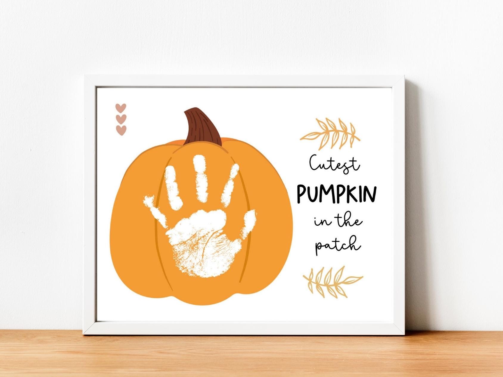 Fall Handprint Art, Halloween Handprint Printable Template, Cutest ...