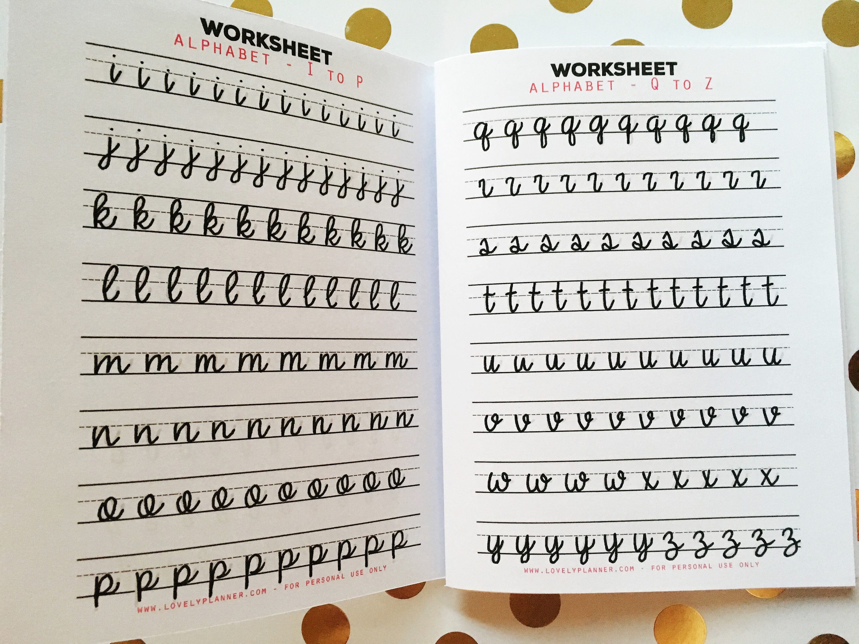 BUNDLE of 2 Lettering Workbooks With 80 Hand Lettering Practice ...