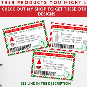 EDITABLE Elf ID Card Printable Elf ID Badge, Christmas Elf ...