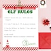 EDITABLE Elf Rules to Follow Santa Elf Arrival Rules Sign Elf No ...