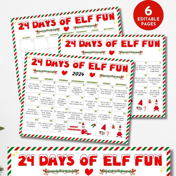 Editable Printable Mini Elf Letter With Envelope, Customizable Letter ...