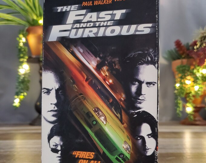 The Fast and the Furious VHS, Stars Paul Walker and Vin Diesel, Fires ...