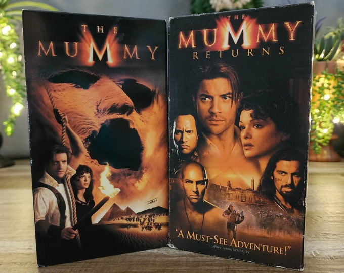 The Mummy VHS and the Mummy Returns VHS, Brendan Fraser and Rachel ...
