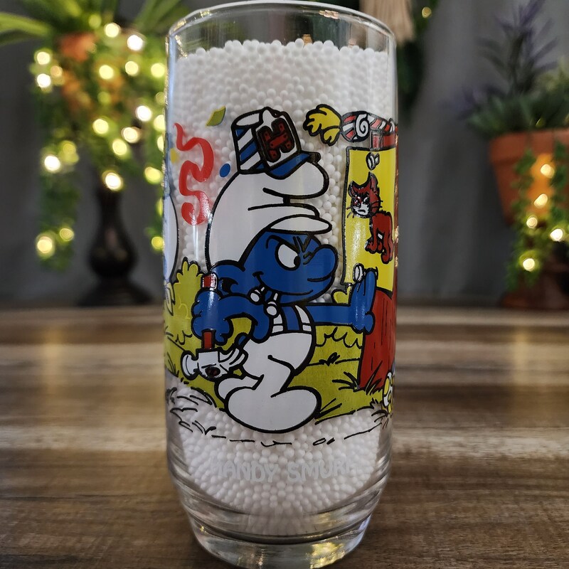 Smurf Drinking Glass - Etsy