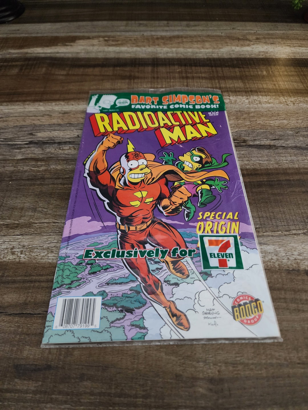 Bart Simpson's Favorite Comic Book, Radioactive Man, Special Origin ...