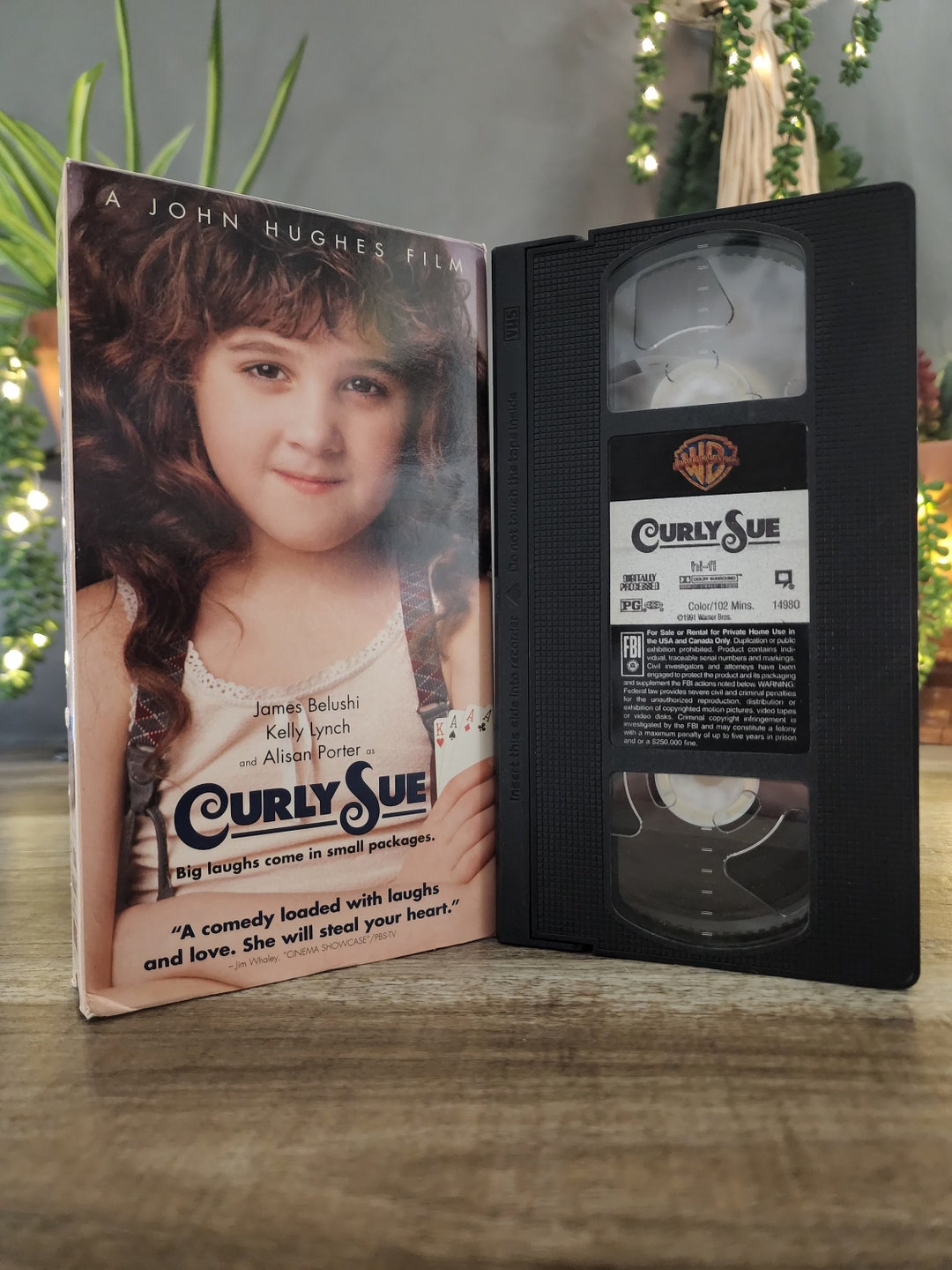 Curly Sue VHS, Stars James Belushi, Kelly Lynch and Alisan Porter, A ...