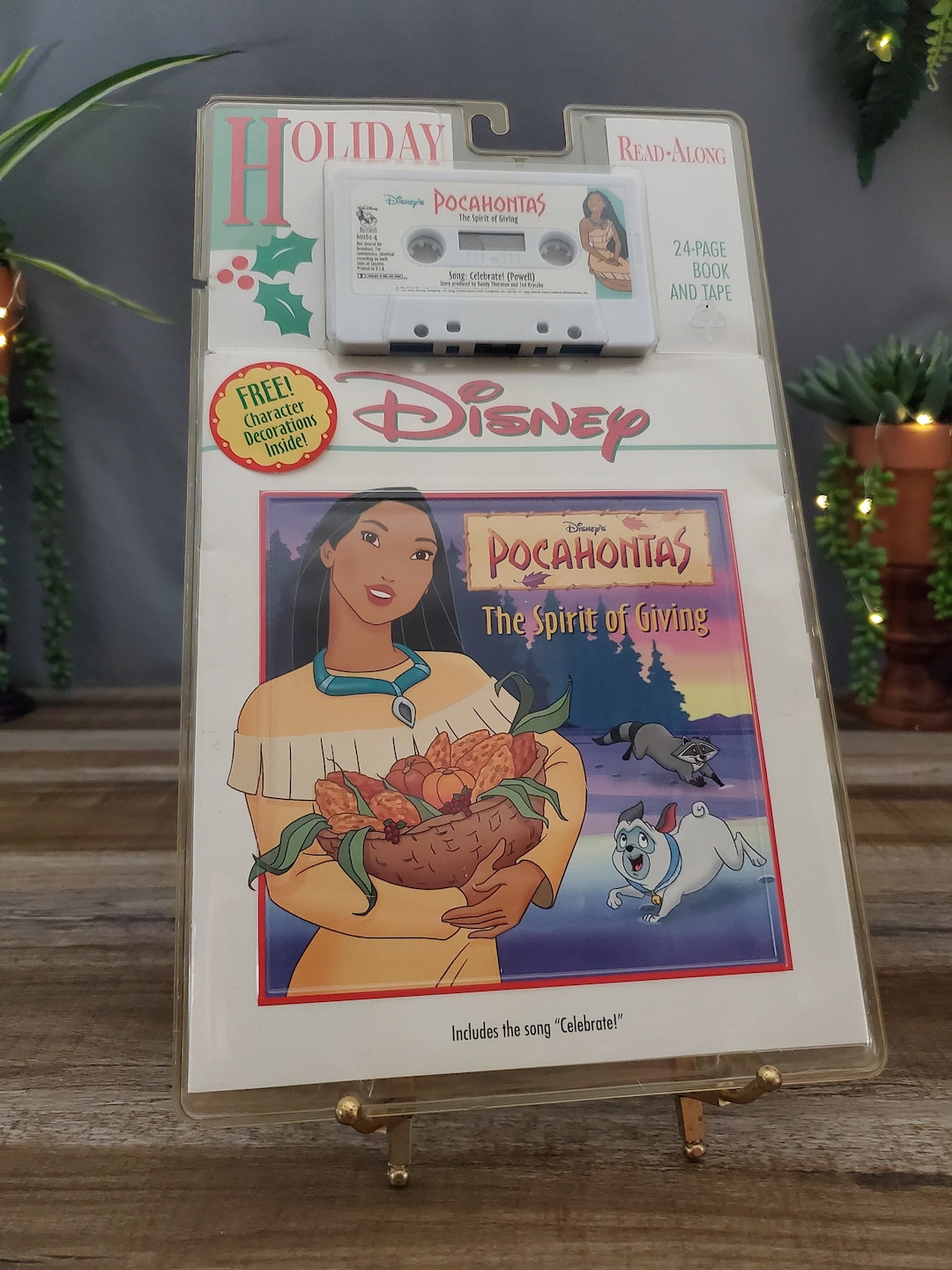 Disney Holiday Read Along Book, Pocahontas the Spirit of Giving, NIB 24 ...