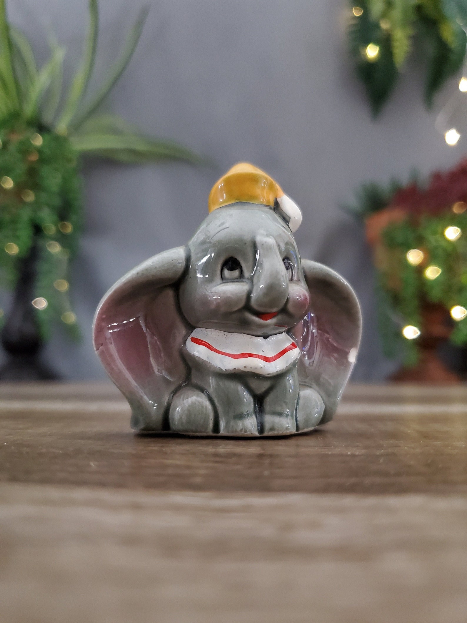 Dumbo Figurine Porcelain Dumbo Figure Cake Topper Walt | Etsy