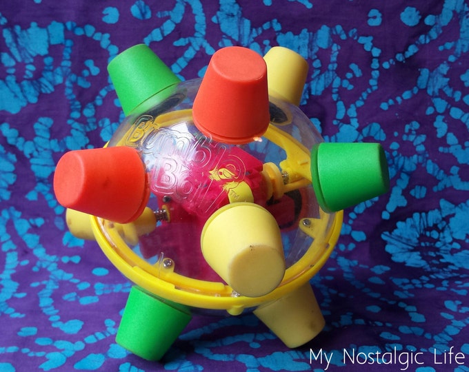 Vintage Bumble Ball ~ Motorized Bouncing Toy ~ 1992 ~ ERTL Co. ~ Lights ...