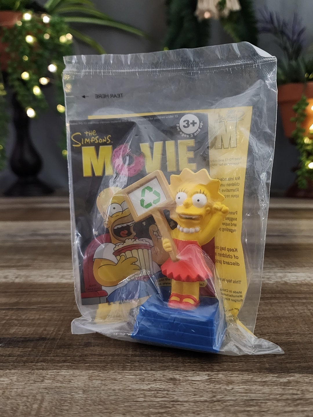 The Simpsons Movie, Lisa Simpson Figure, NIB Burger King Kid's Club ...