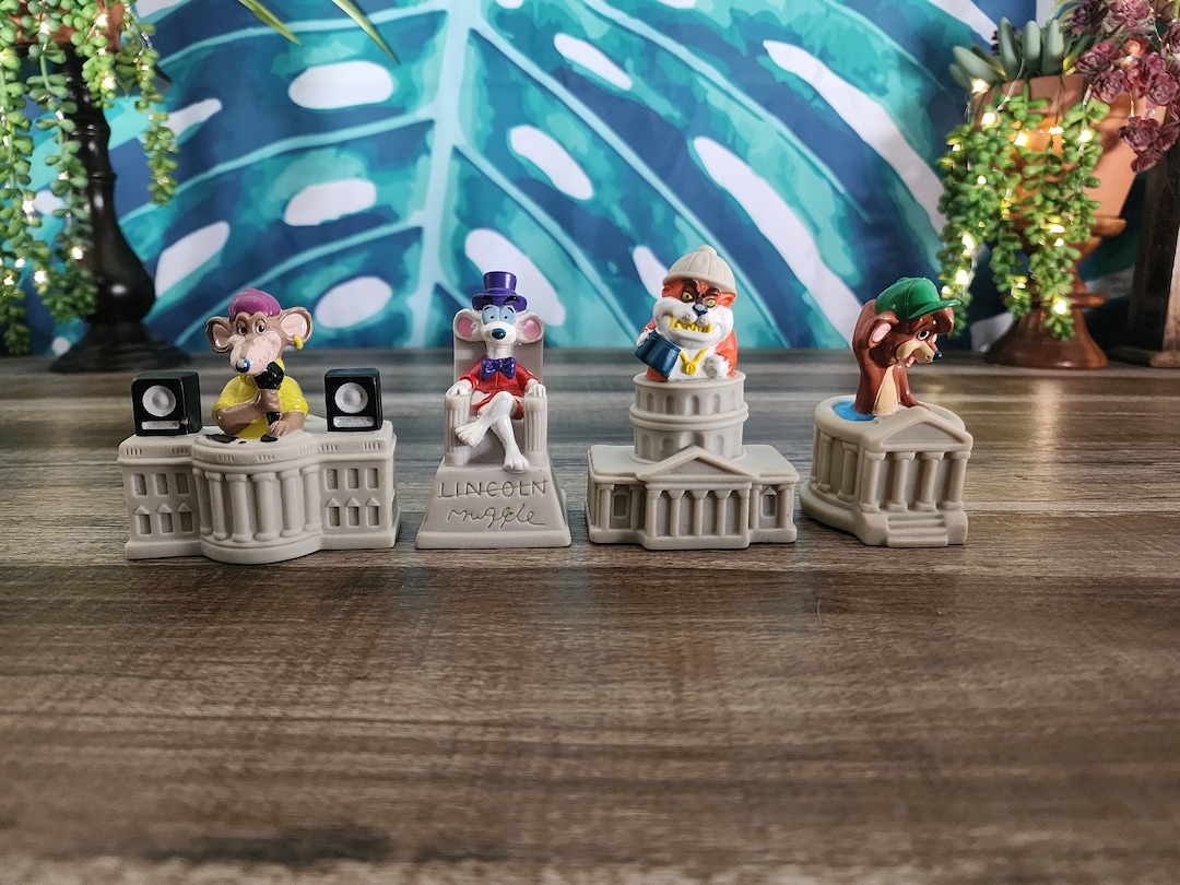 Capitol Critters Complete Set of 4, Vintage Toy Figures, Burger King ...