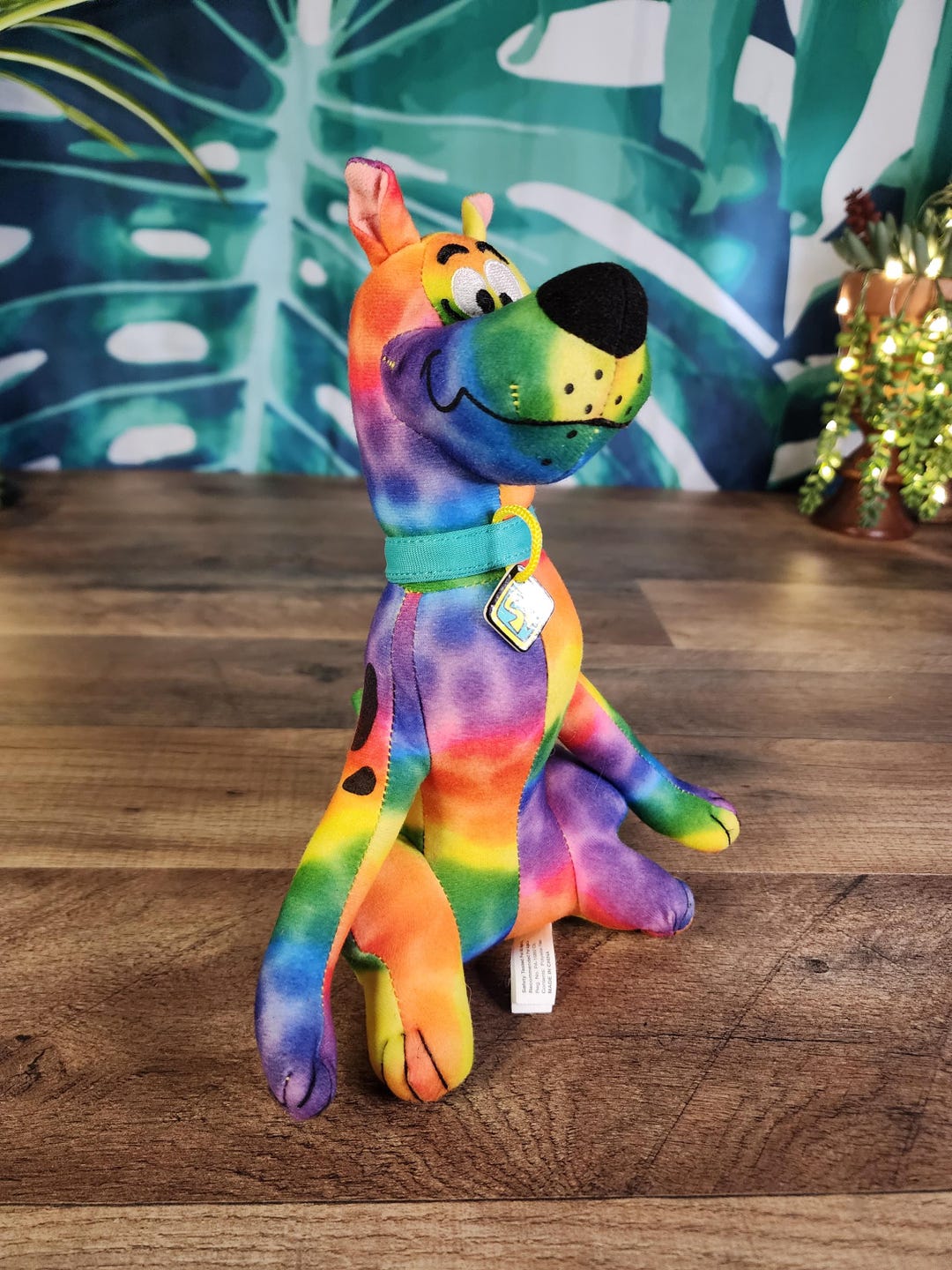 Scooby Doo Tie Dye Plush Dog, Multi Color Stuffed Scooby Doo W/sd Dog ...