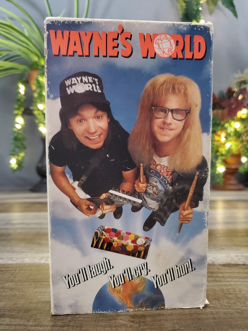 Wayne's World VHS, Mike Myers, Dana Carvey as Wayne & Garth, You'll ...