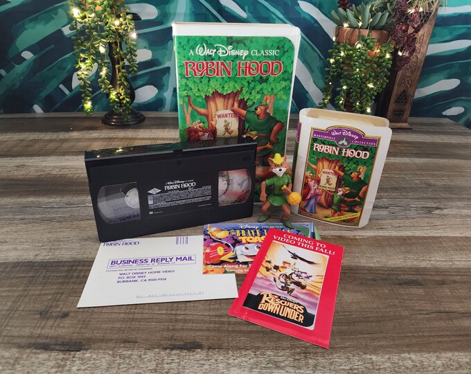 Walt Disney Classic Robin Hood VHS, the Legend of Robin Hood, the ...