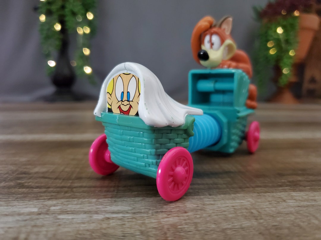 Animaniacs Mindy & Button's Baby Buggy Stretcher Toy, Warner Bros TV ...