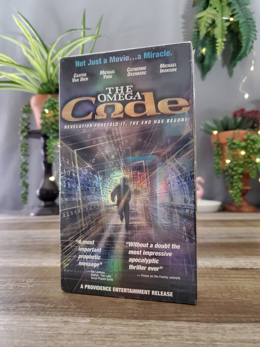 The Omega Code VHS, Stars Casper Van Dien and Michael York, Break the ...