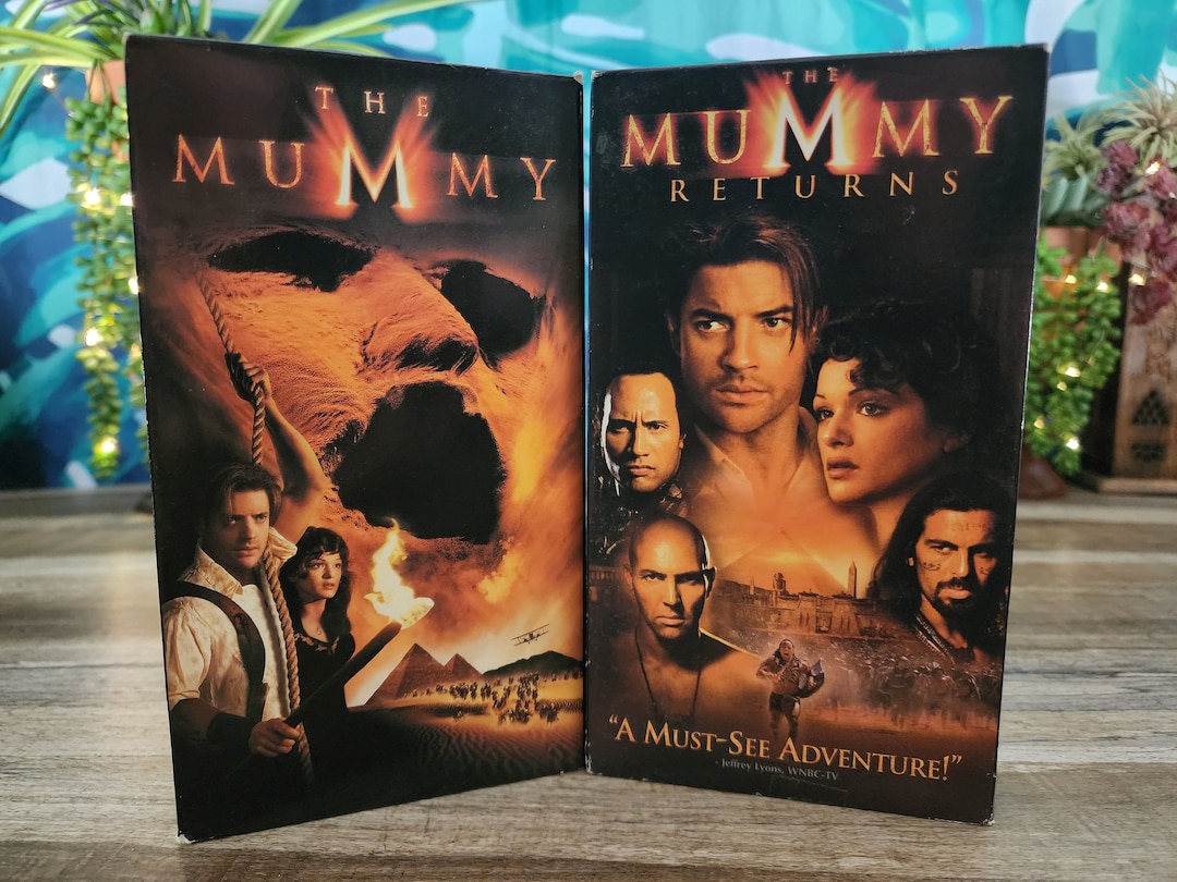 The Mummy VHS and the Mummy Returns VHS, Brendan Fraser and Rachel ...