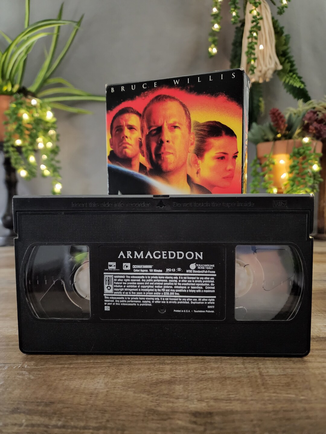 Armageddon VHS Stars Bruce Willis Billy Bob Thorton and Will - Etsy