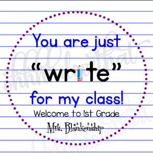 You Are Just Write for My Class Teacher's Classroom - Etsy UK