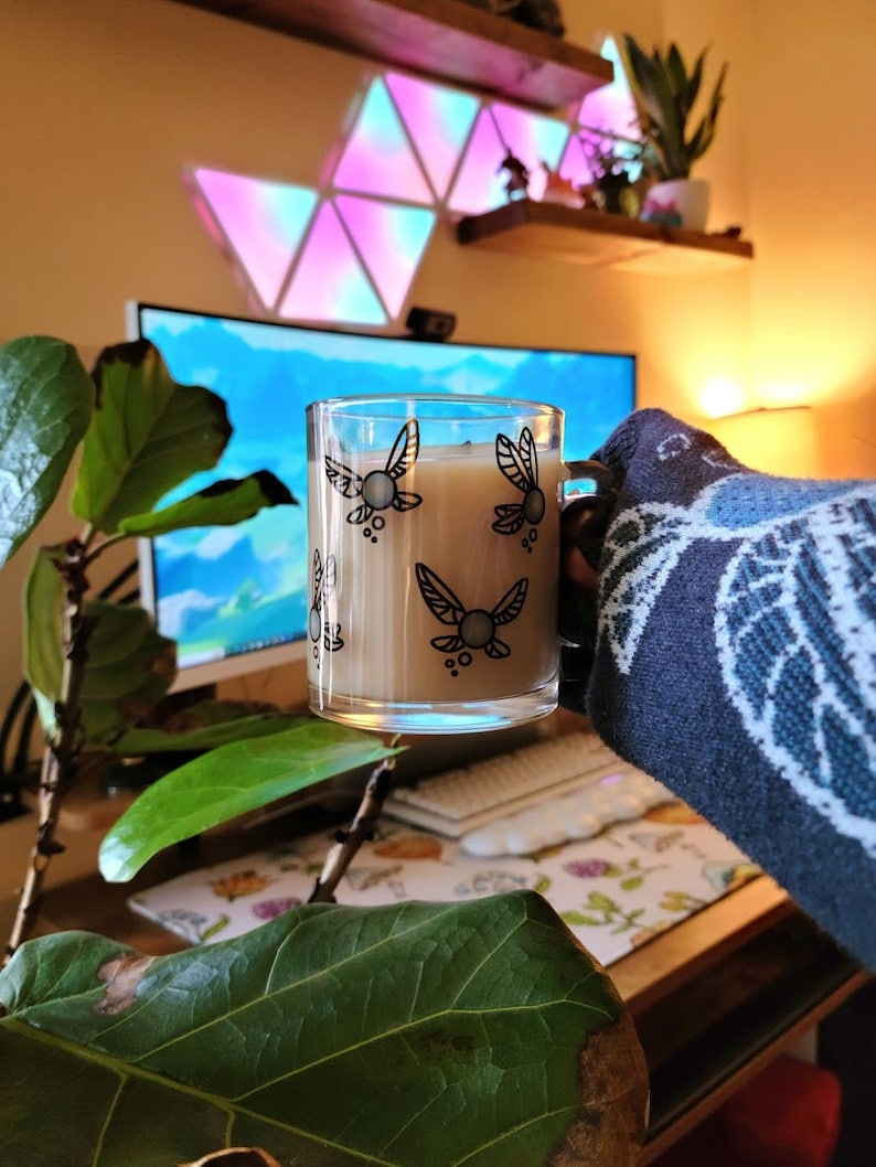 Navi Fairy Glass Mug | Fairy Gifts | Gamer Gifts | Cozy Gamer | Cozy ...