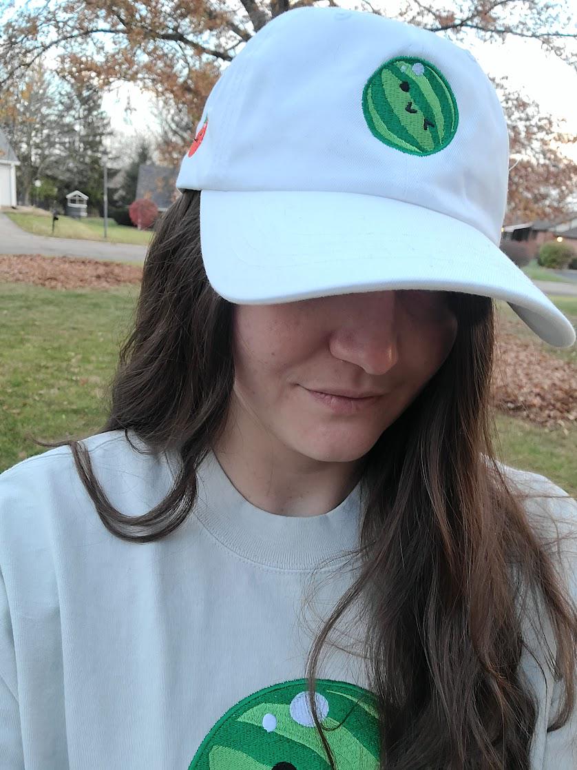 Embroidered Watermelon Game Dad Hat | Gamer Gifts | Suika | Fruit Game ...
