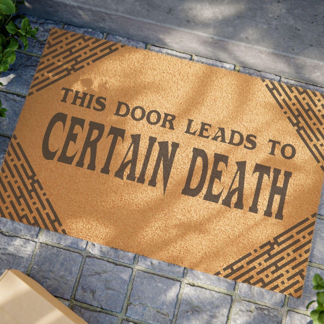 Certain Death Door Mat | Labyrinth Door Mat | Labyrinth Home Decor ...