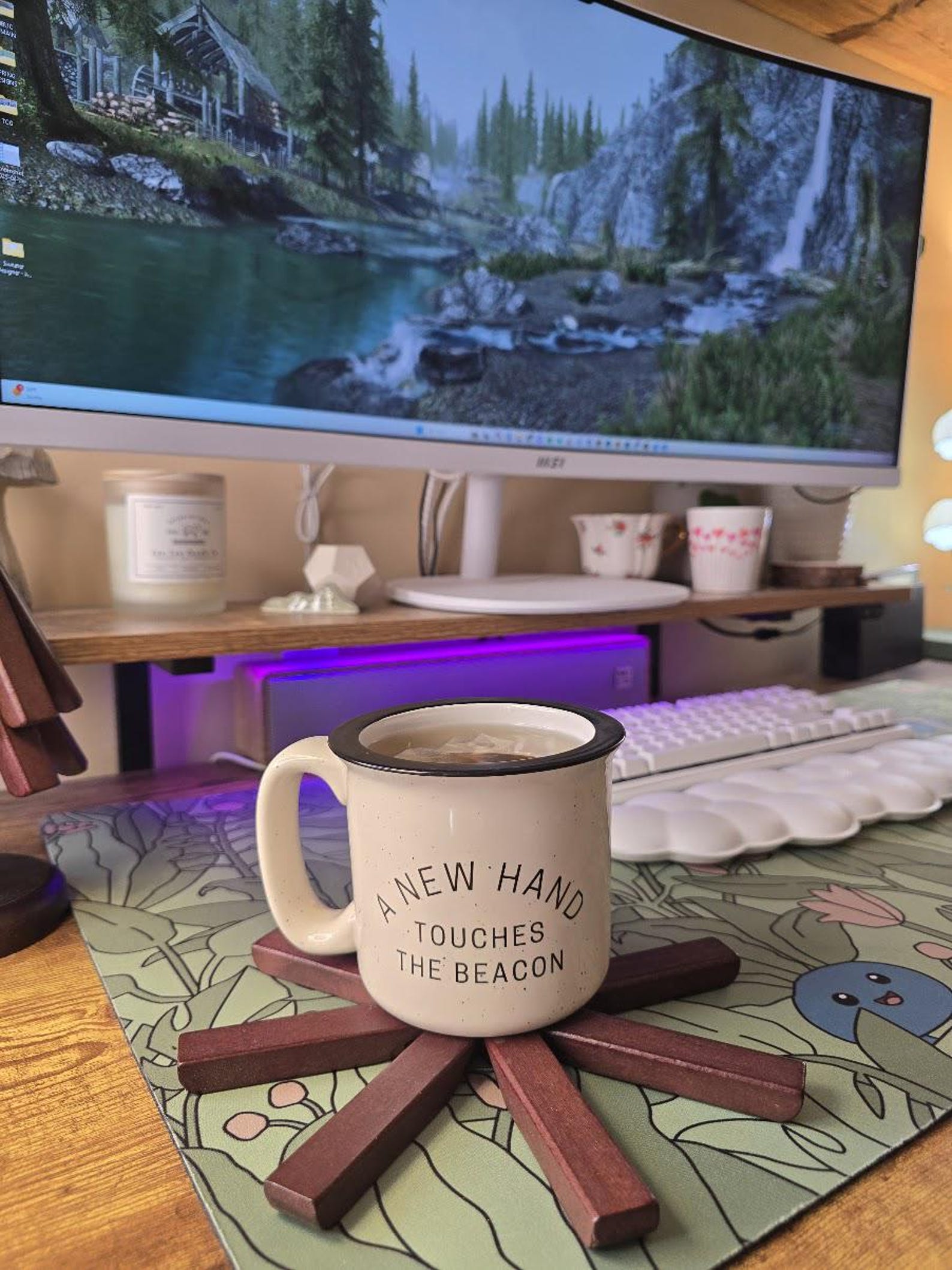 A New Hand Ceramic Camp Mug | Skyrim Inspired Mug | A New Hand Touches ...