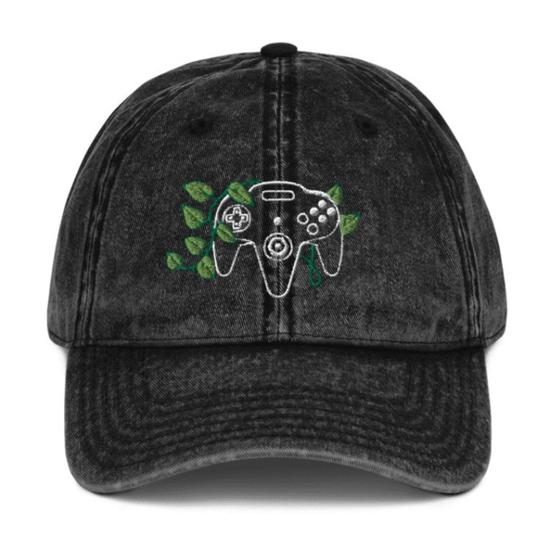 Cozy Gaming Embroidered Hat | Gamer Gifts | N64 Controller | Videogame ...