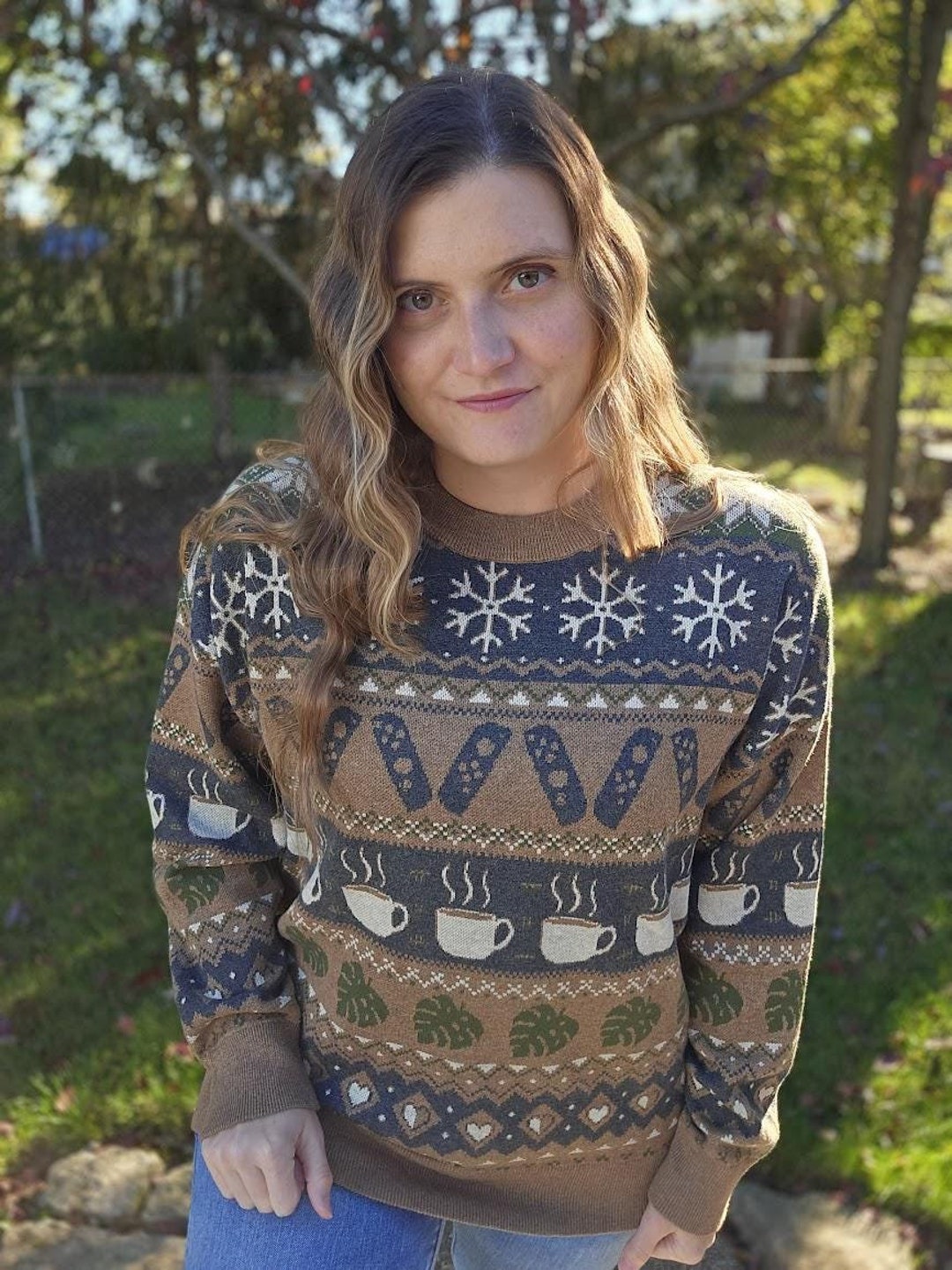 Cozy Gaming Knit Sweater | Christmas Gamer Girl Knit Sweater | Switch ...