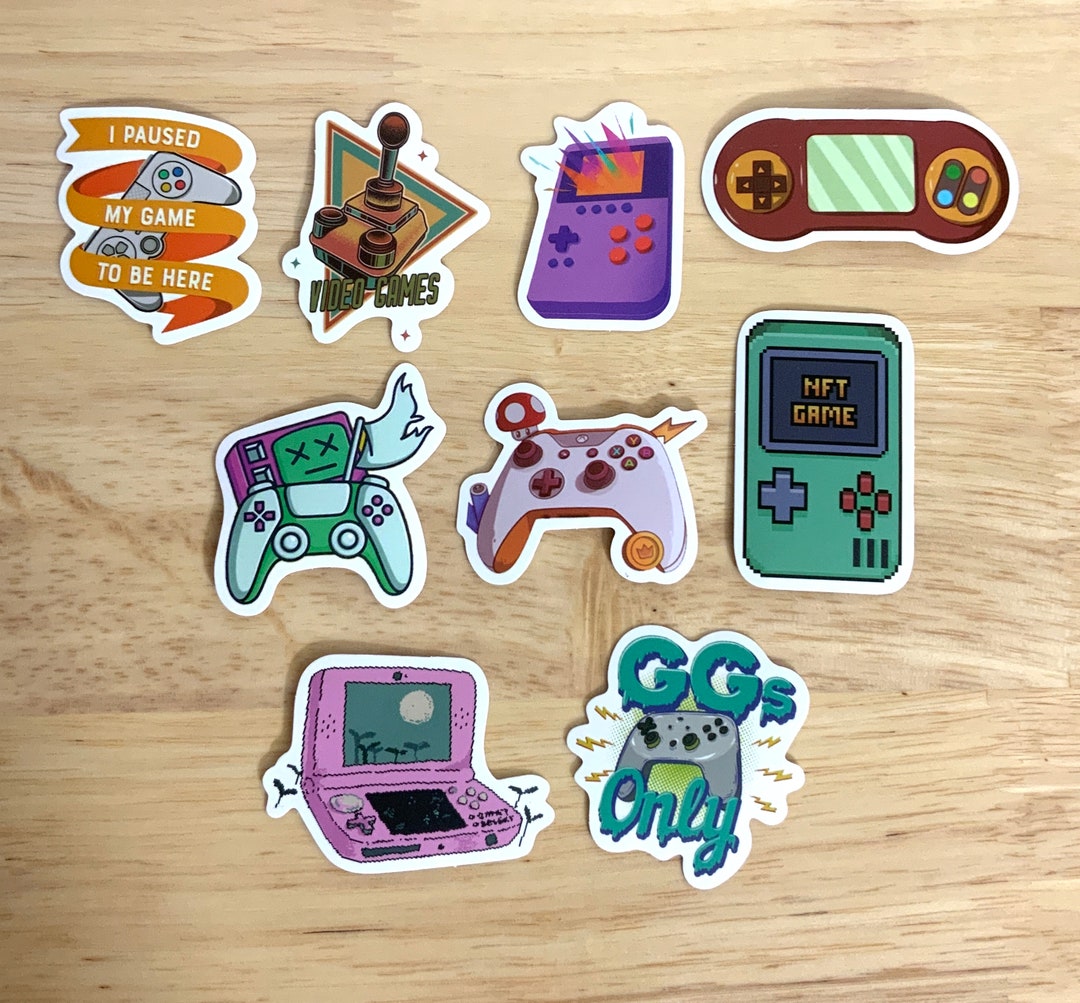 Game Vinyl Stickers , Controller , Handheld , , Jotstick , Video , Kids ...