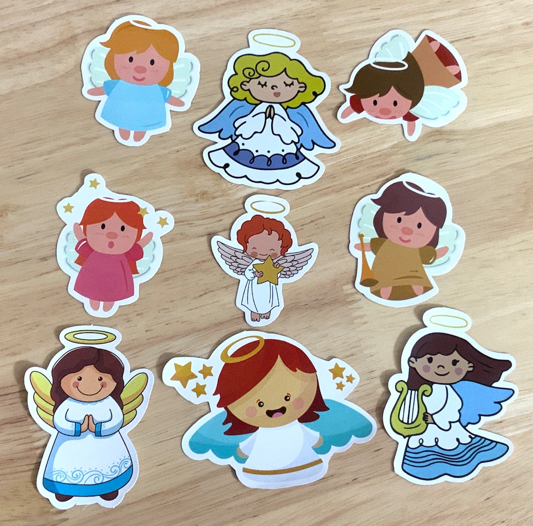 Christmas Angel Vinyl Stickers , Stars , Holidays , Angelic , Sky ...