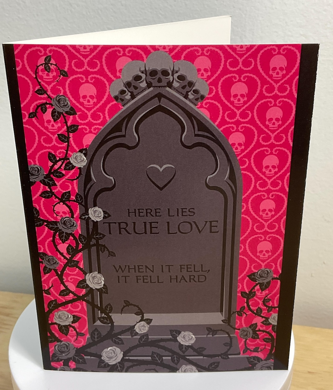 True Love Tombstone Card , Roses , Flowers , Cemetery , Die , Head ...