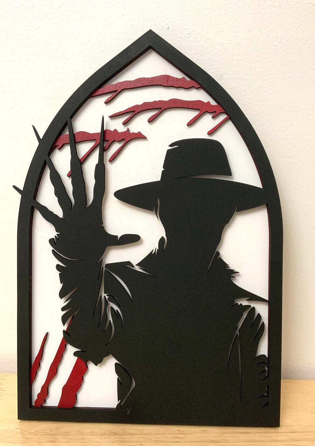 Nightmare Horror Plaque , Table Decor , Window Decor , Blood ...