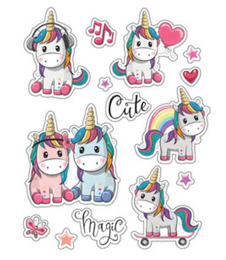 Cute Unicorn Stickers Kids Magical Crafts Scrapbooking | Etsy Australia Cute Unicorn Stickers Kids Magical Crafts Scrapbooking | Etsy Australia