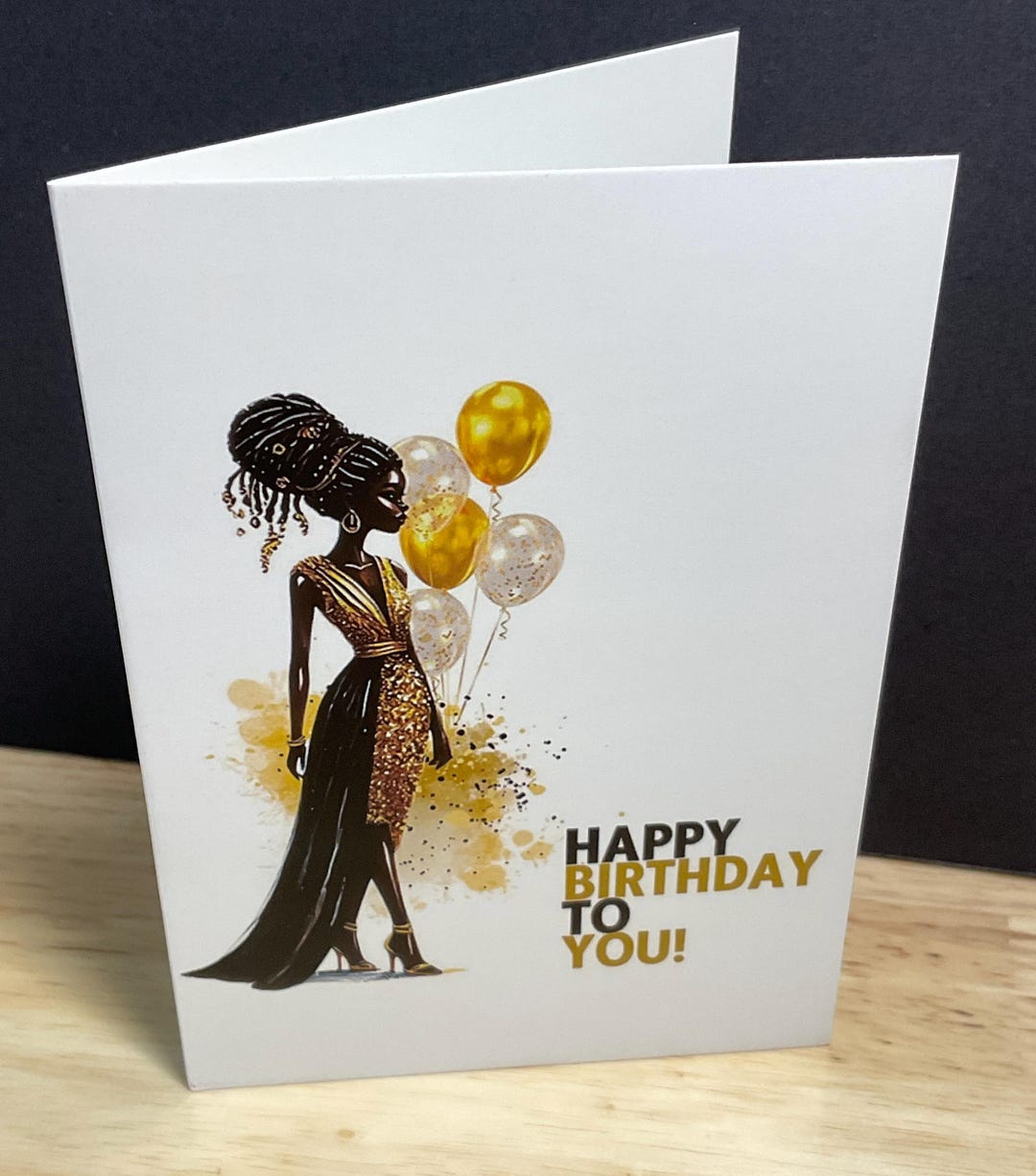 Happy Birthday Card , Gold , Party , Balloons , Confetti , Awesome ...