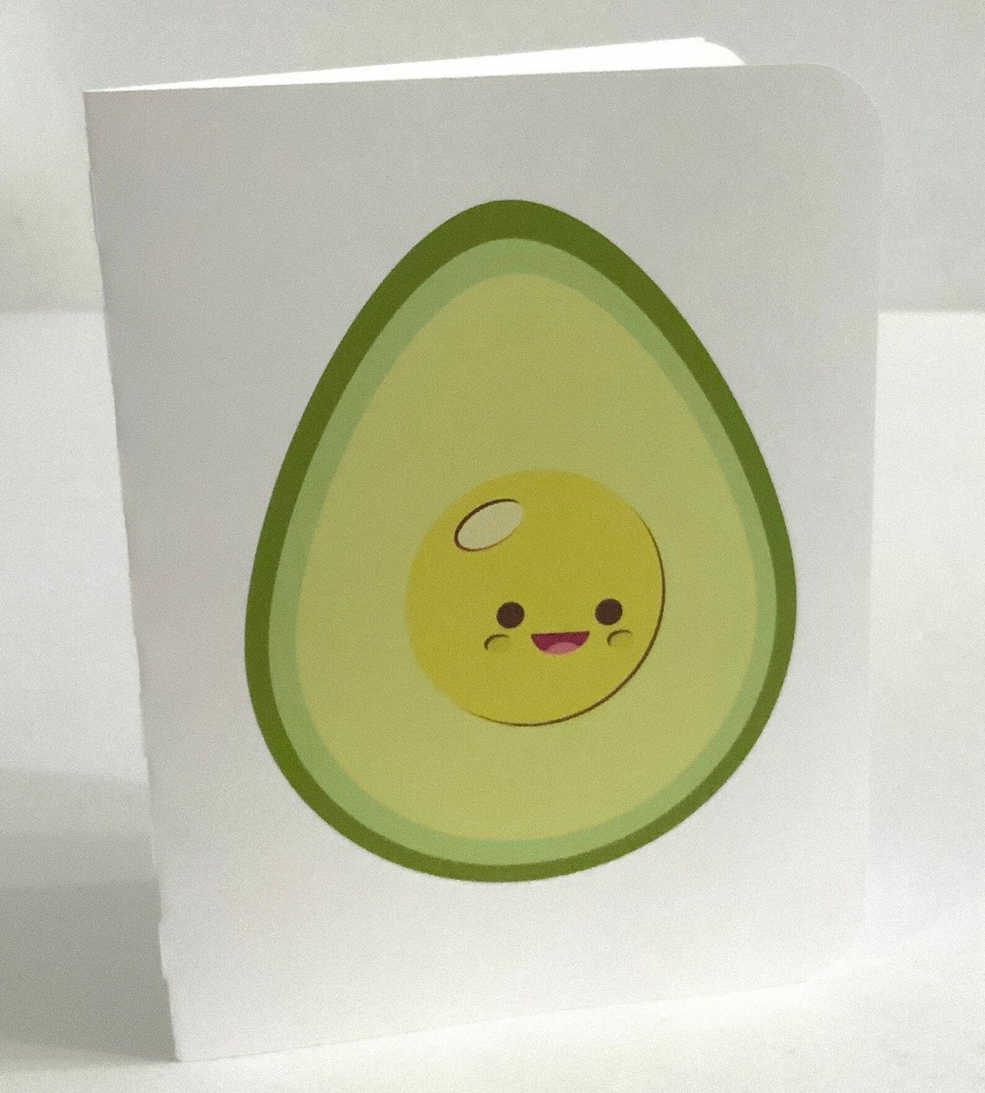 Kawaii Avocado Card , Blank Inside , Food , Green , Food , Friend ...